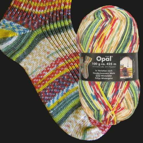Opal 4 Ply Sock Yarn Opal Hundertwasser 2104 - Etsy
