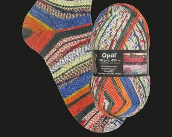 Opal 4 Ply Sock Yarn Opal Hundertwasser 2104 - Etsy
