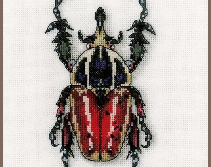 Red Beetle - Cross Stitch Kit by Vercaco - Etsy