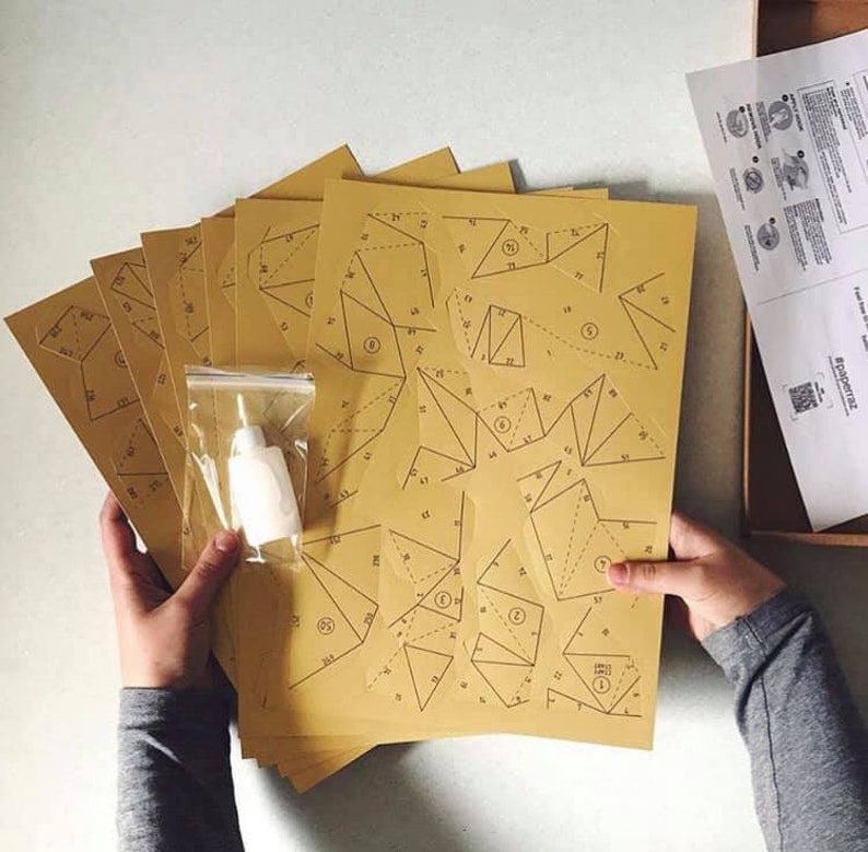 3D Papercraft KIT Pink Rabbit - Etsy