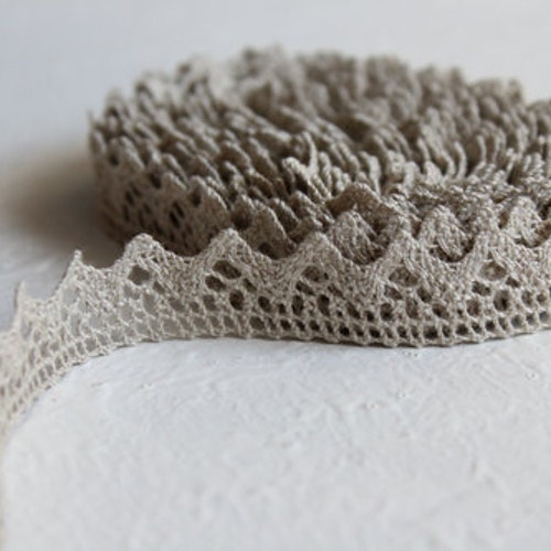 100% Linen Lace Trim 5m/55 Yards Natural Color Linen Lace - Etsy