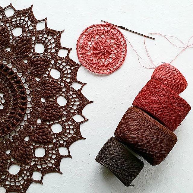 4 Ply Linen Thread Set in 8 Red, Brown, Purple Colors - Etsy