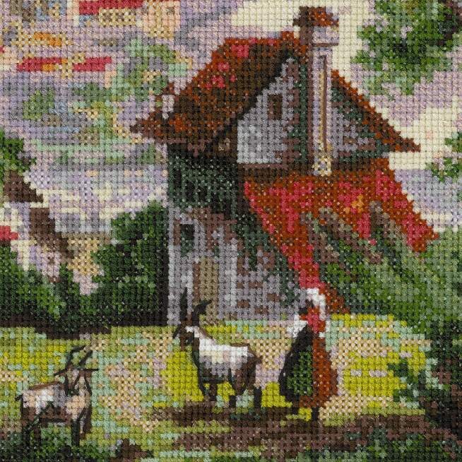 Cross Stitch KIT Riolis 1701 Monastery Shonenvert After - Etsy