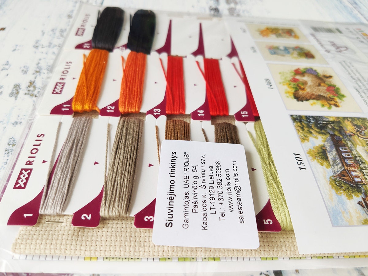 Rooster counted cross stitch Riolis 1479 with cotton threads | Etsy