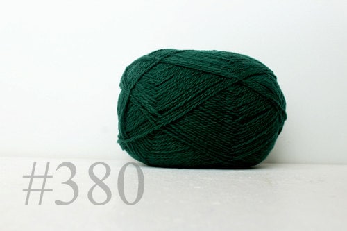 WOOL Yarn 100%knitting Yarn Green 380 - Etsy