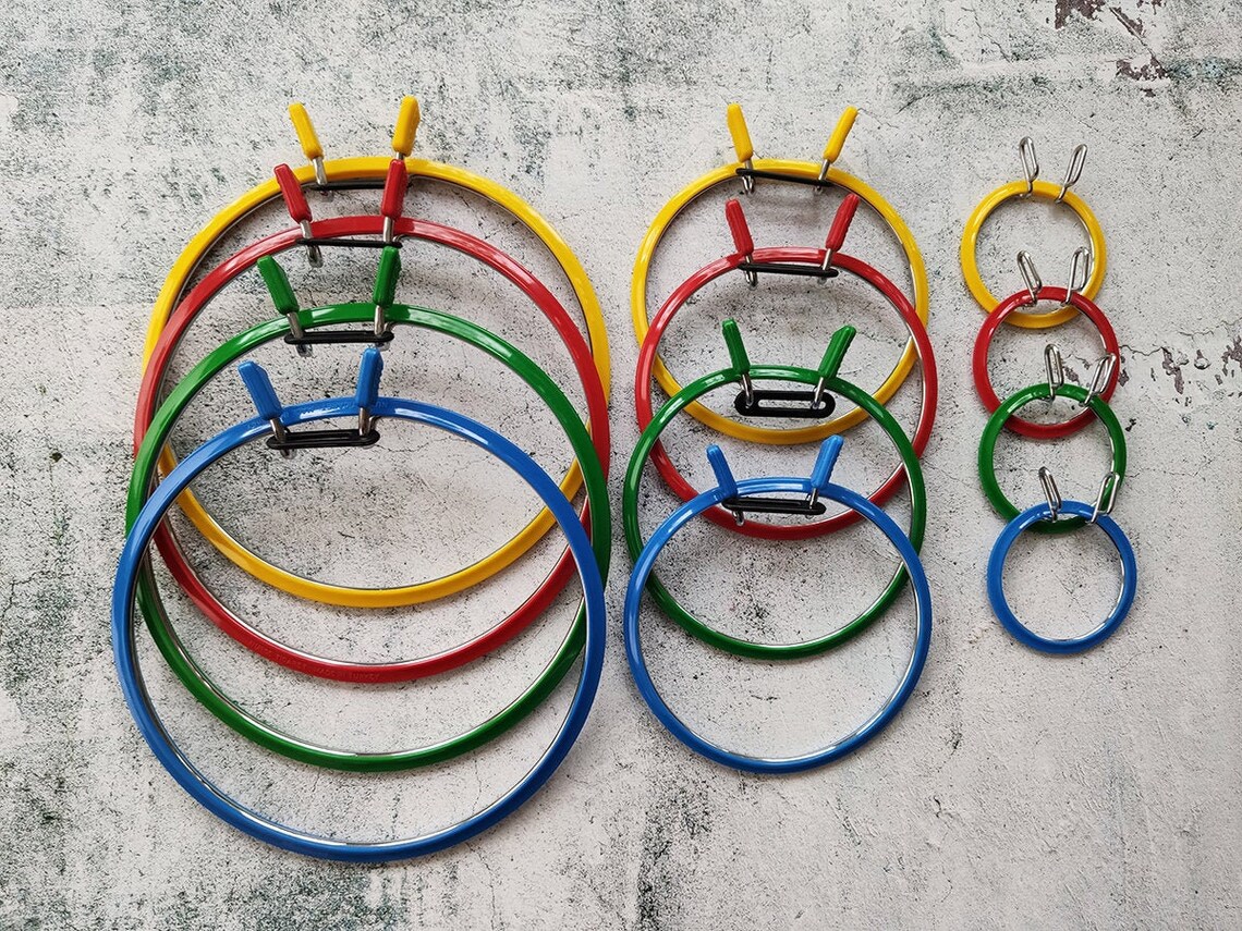 Nurge Spring Metal/plastic Hoop for Cross Stitch and - Etsy