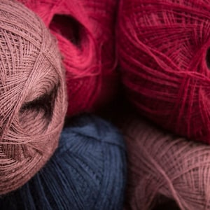 Haapsalu Shawl Yarn, Cobweb Light Blue Color Merino Wool Yarn - Lace ...