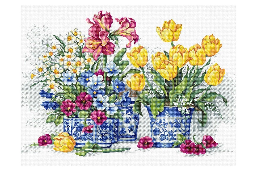 Cross Stitch Kit - Spring Garden by Luca-s Brand BA2385 - Etsy