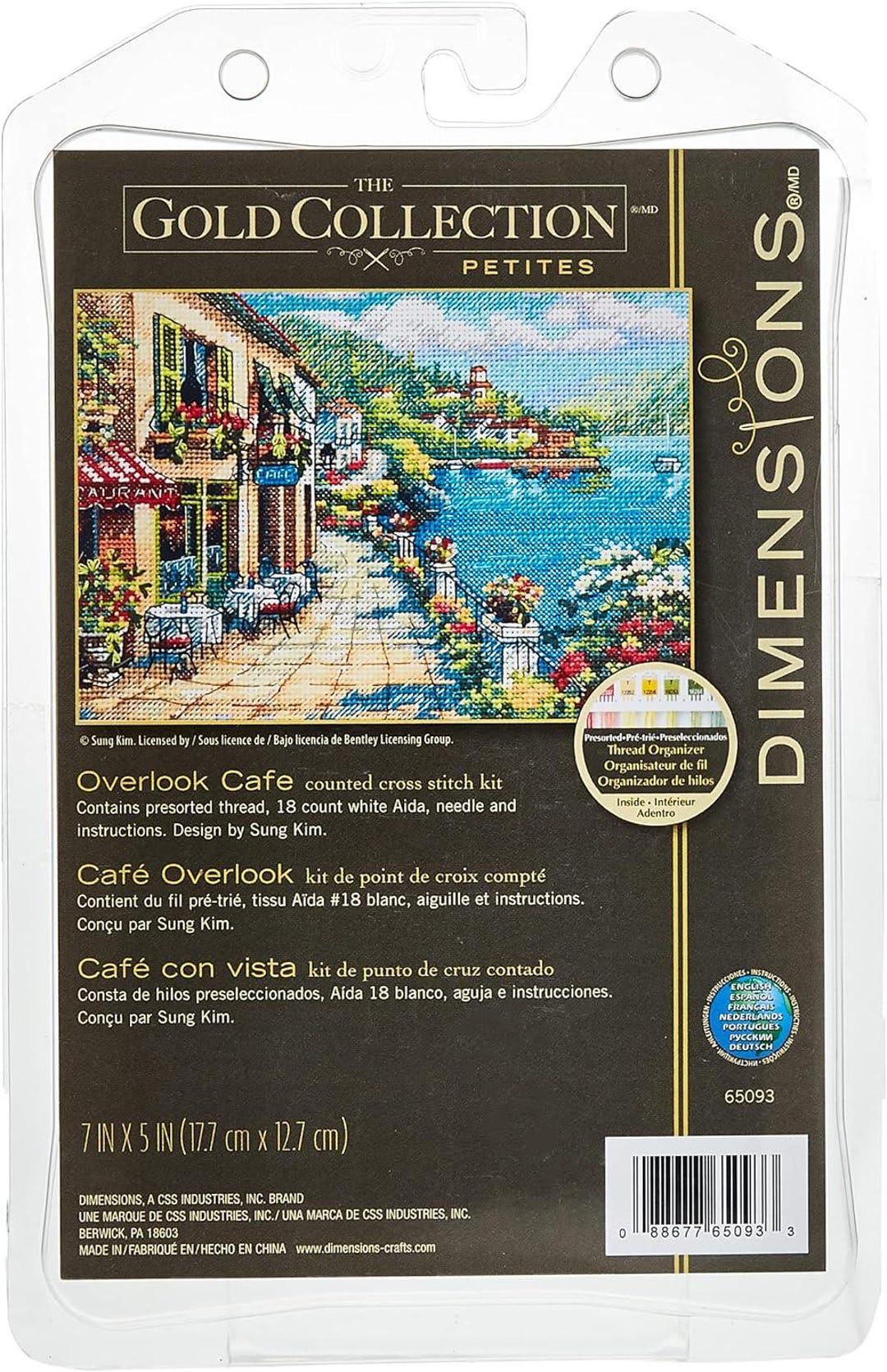 Dimensions Gold Collection Petites - Cross Stitch Kit Overlook Café ...