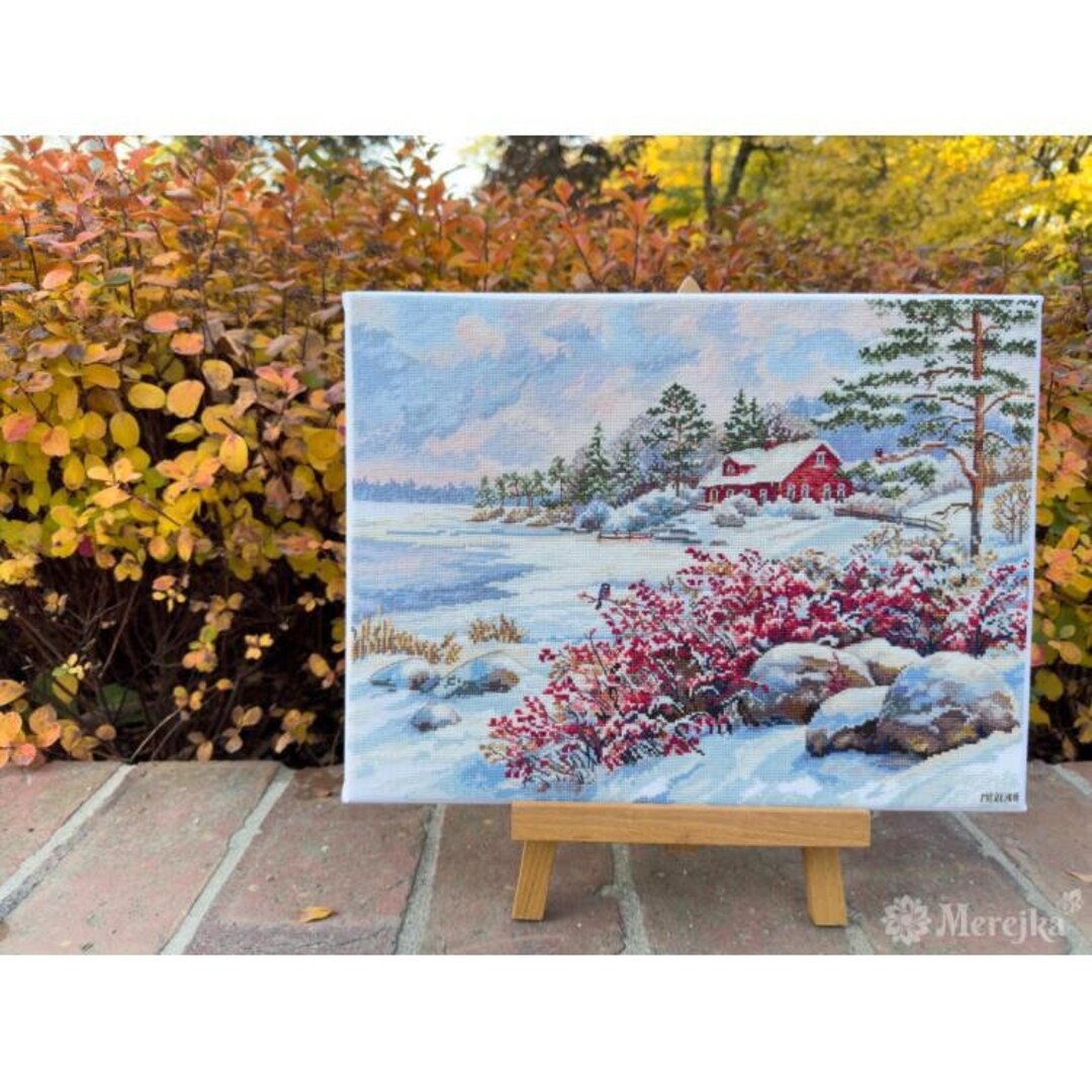 Cross Stitch Kit by Merejka K261 the Lake House - Etsy