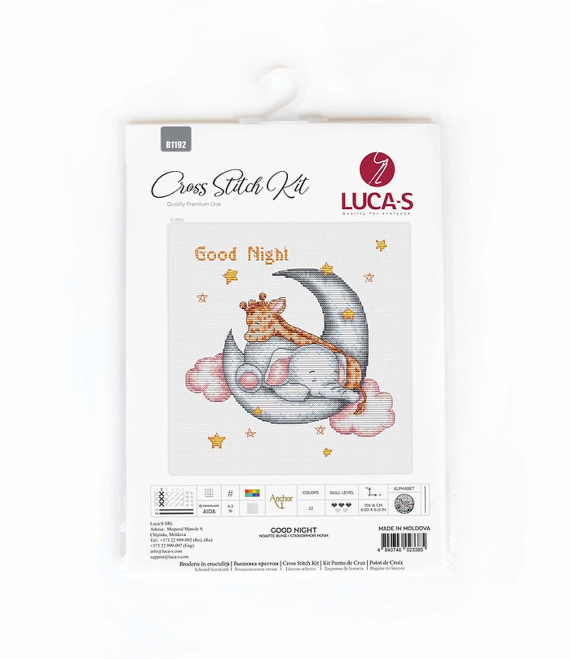 GOOD NIGHT Cross Stitch Kit Luca-s B1192 - Etsy