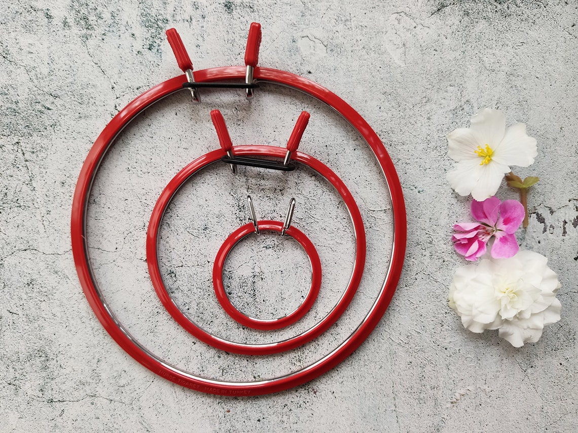 Nurge Spring Metal/plastic Hoop for Cross Stitch and - Etsy