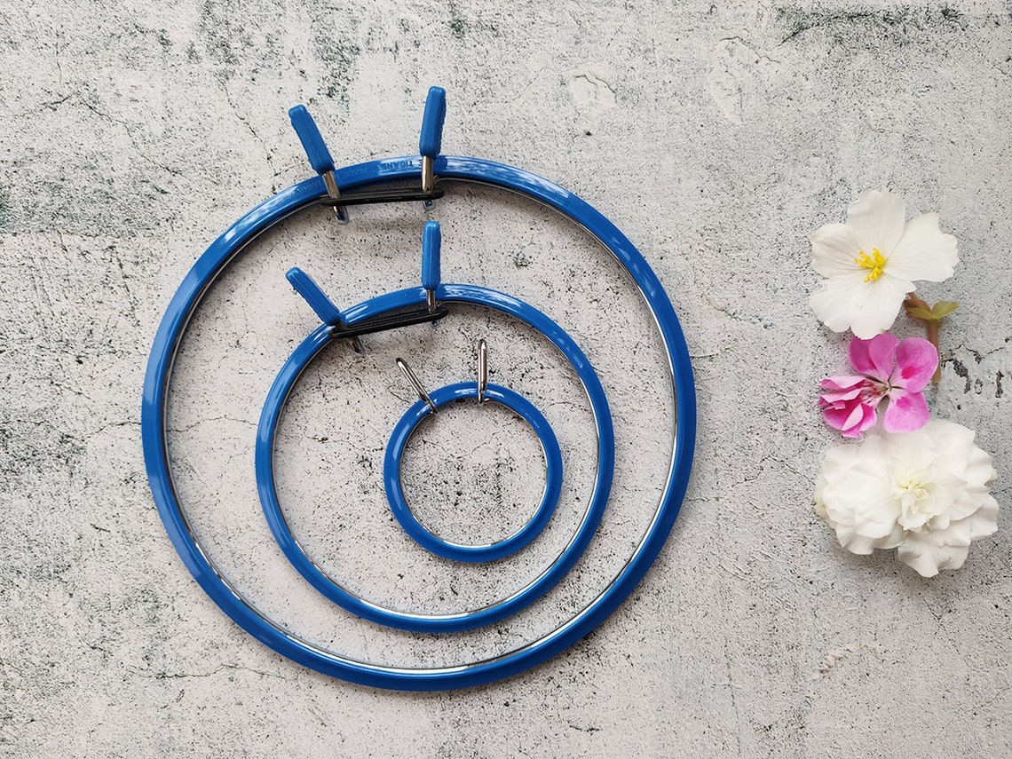 Nurge Spring Metal/plastic Hoop for Cross Stitch and - Etsy
