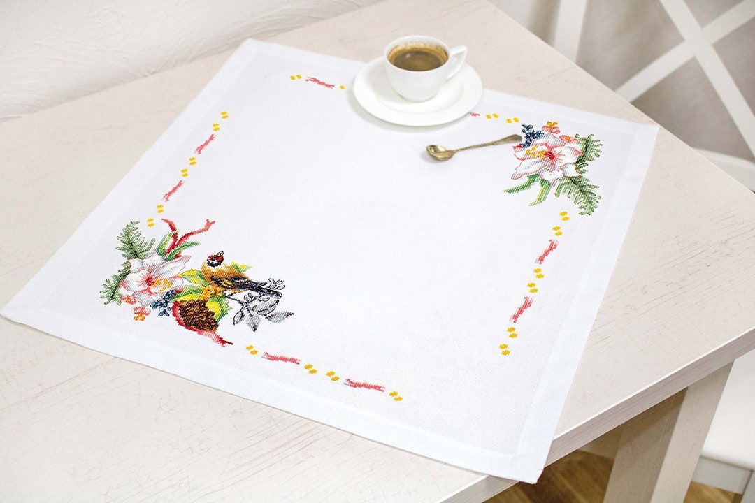 Table Topper- Cross Stitch Kit Luca-s FM027 - Etsy