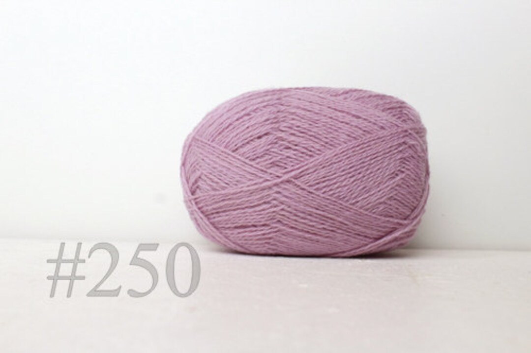 WOOL Yarn 100%-knitting Yarn - Light Purple #250 - Etsy