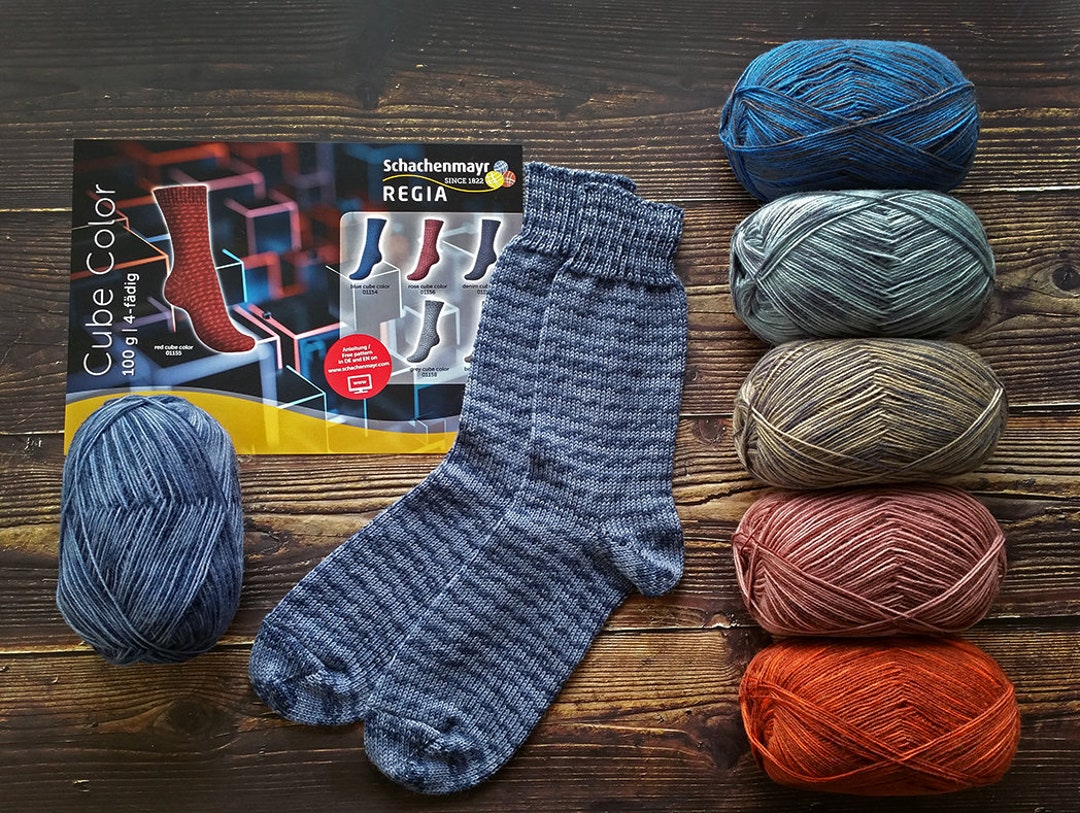 NEW Regia Cube Collection - 4 Py Sock Yarn - Etsy