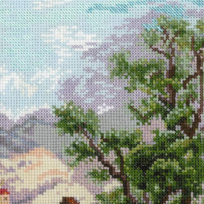 Cross Stitch KIT Riolis 1701 Monastery Shonenvert After - Etsy