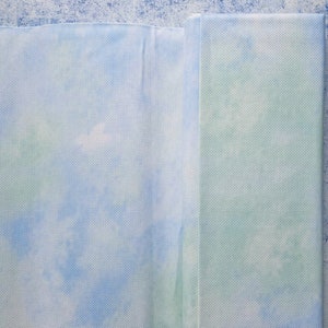 DMC 14 Count Printed Aida With Blue-green Pattern - Etsy