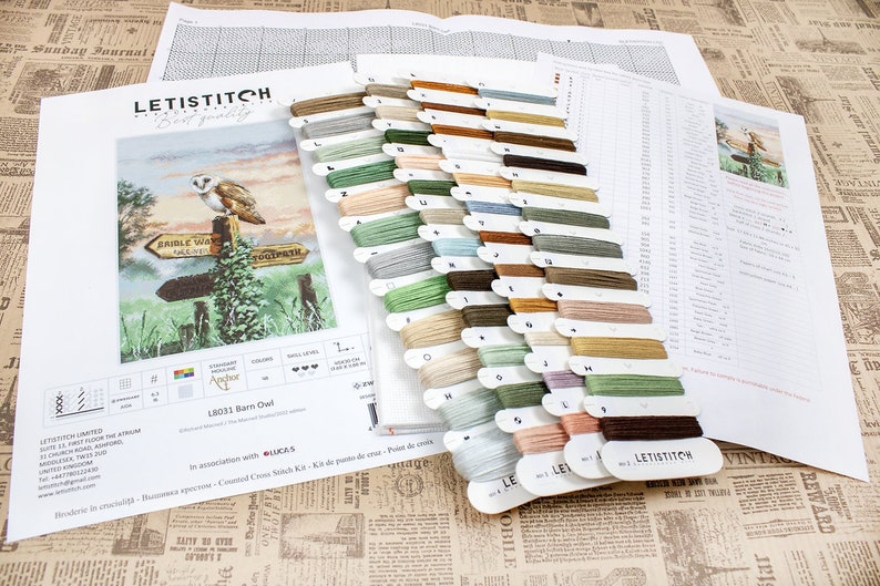 Barn Owl Cross Stitch Kit by Letistitch 8031 - Etsy