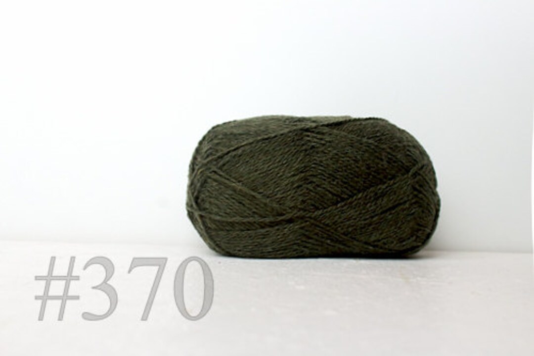 WOOL Yarn 100%-knitting Yarn - Moss Green #370 - Etsy