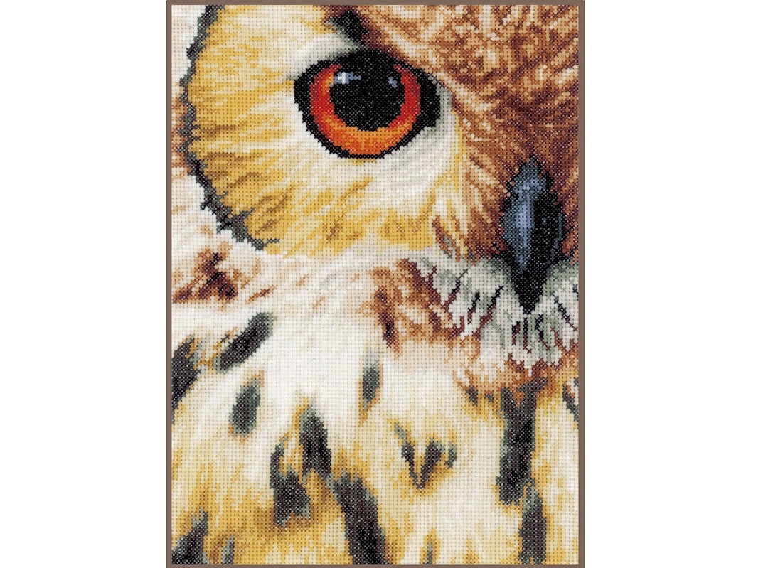 Counted Cross Stitch Kit - Owl by Lanarte - Etsy