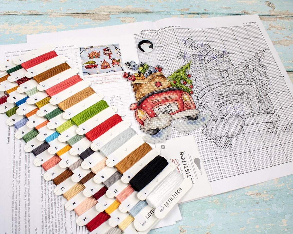 Christmas Toys Kit Counted Cross Stitch Kit on Plastic - Etsy