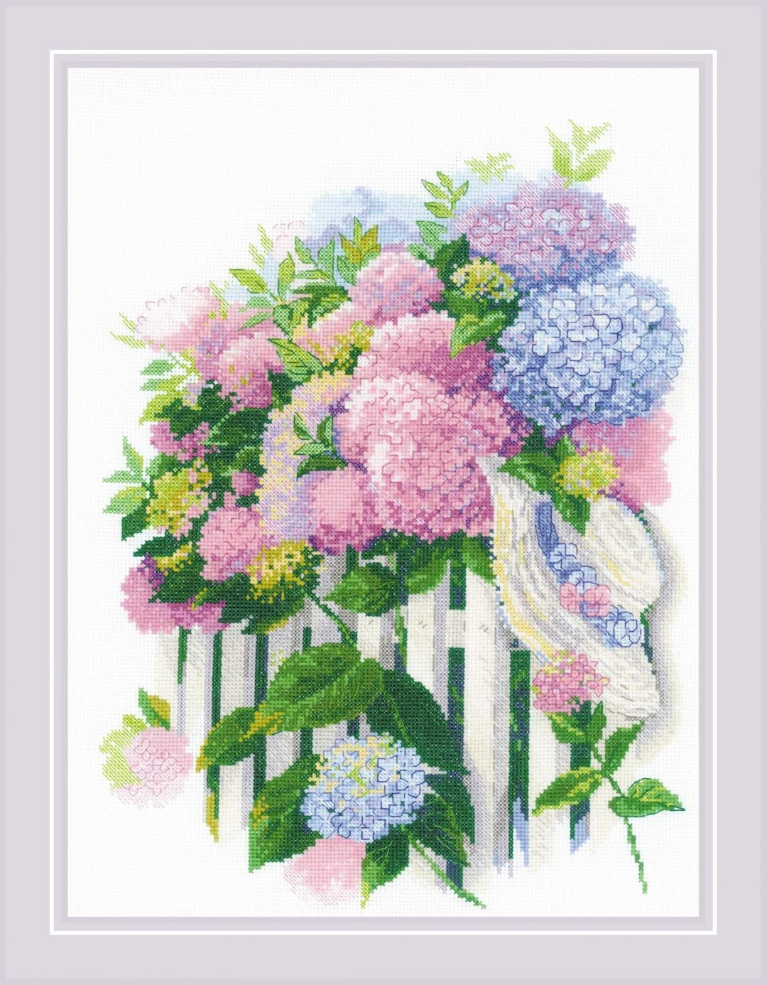 Hydrangea Garden - Cross Stitch Kit by Riolis 2026 - Etsy