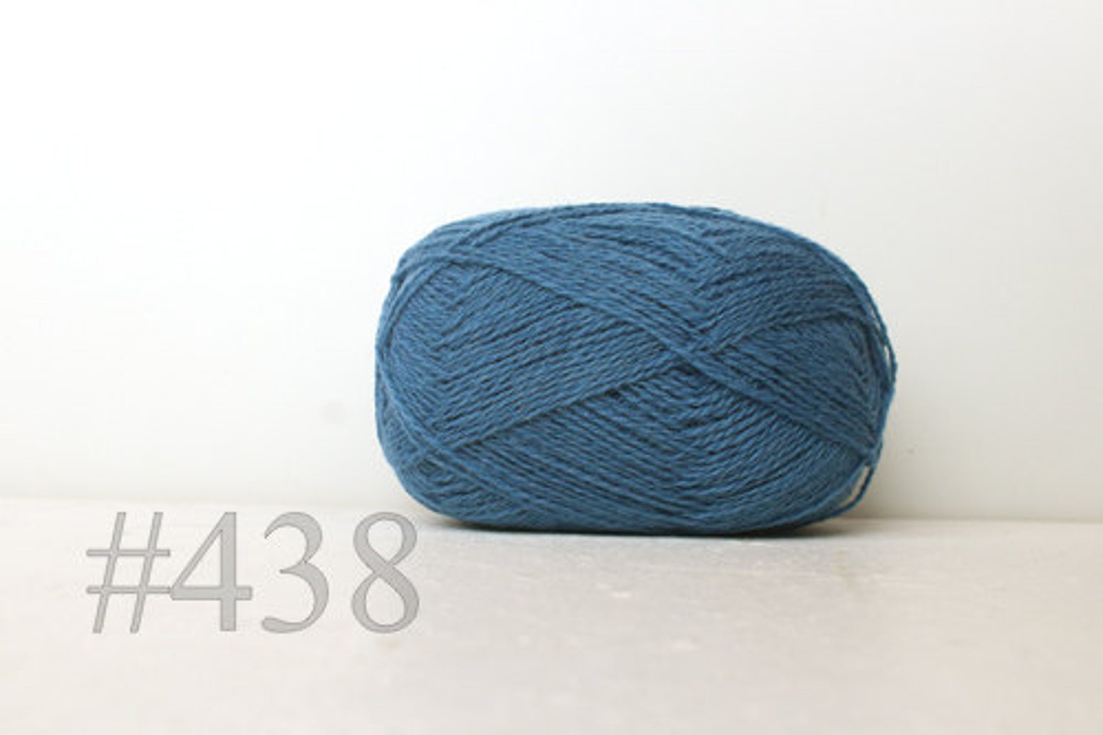 WOOL Yarn 100%-knitting Yarn - Stone Blue #438 - Etsy