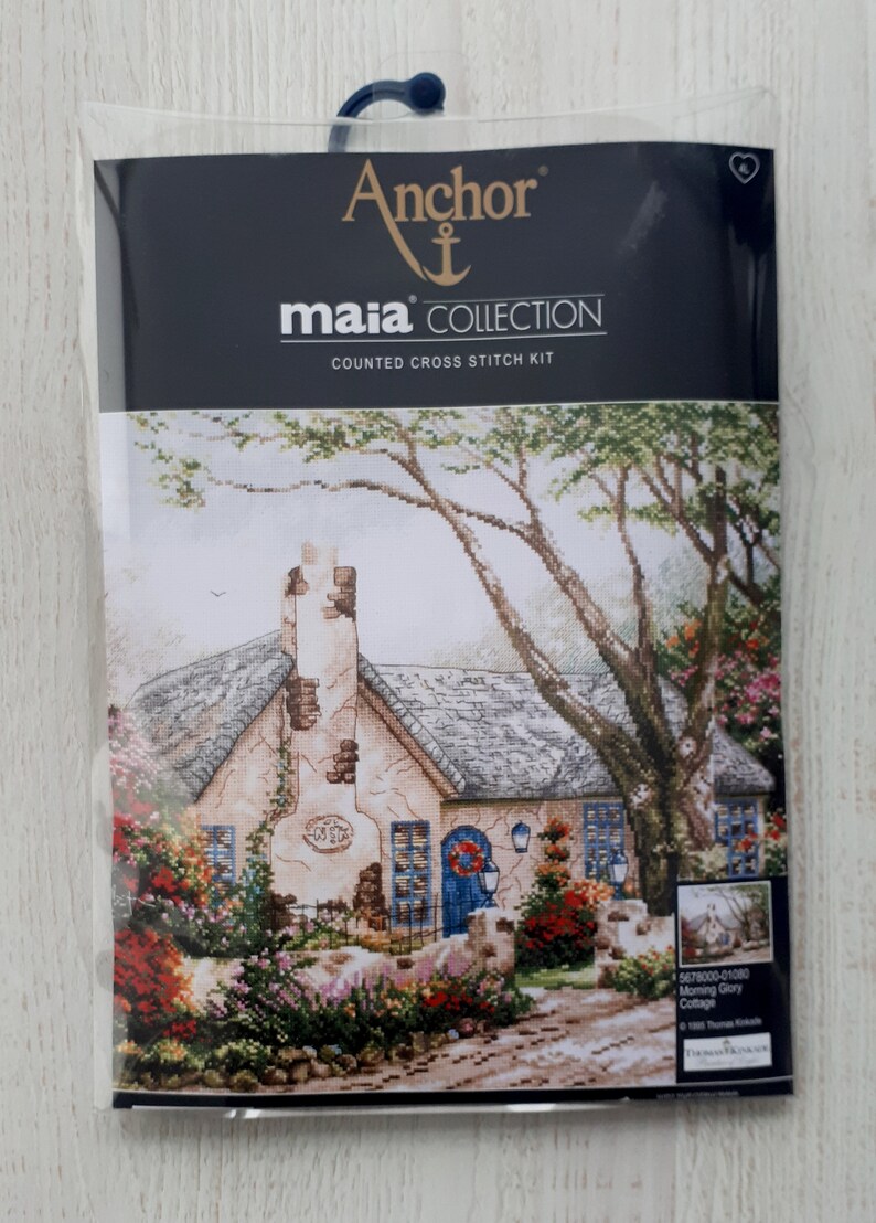 ANCHOR Maia Cross Stitch Morning Glory Cottage | Etsy