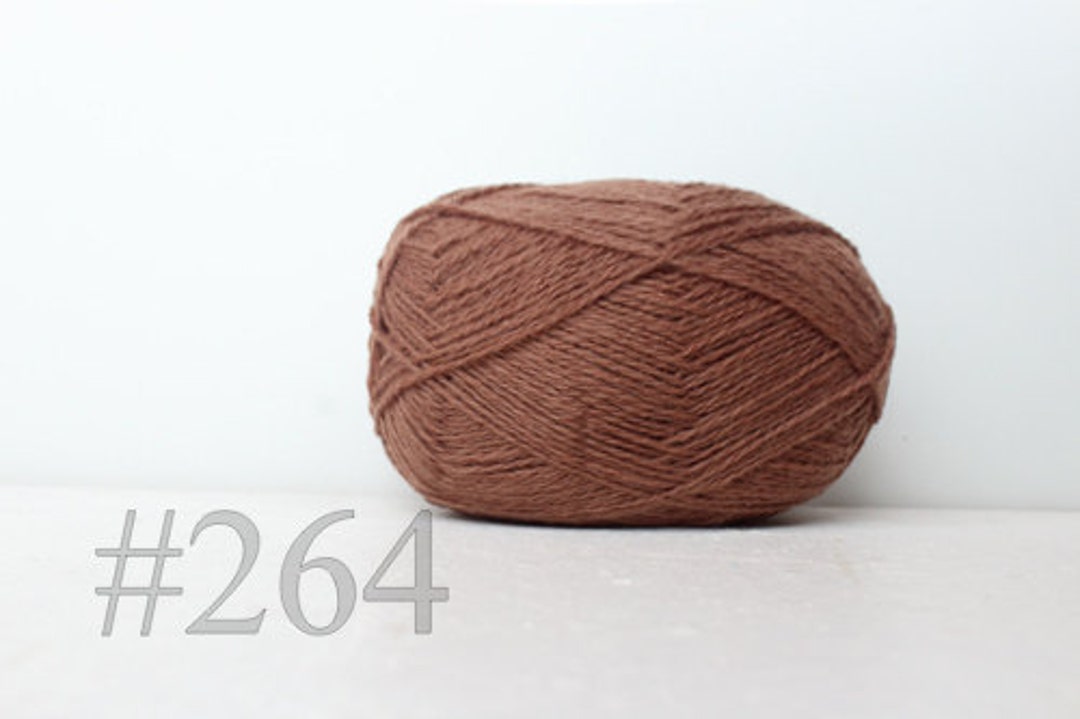 WOOL Yarn 100%wool for Knitting Crochet Soft Brown 264 - Etsy