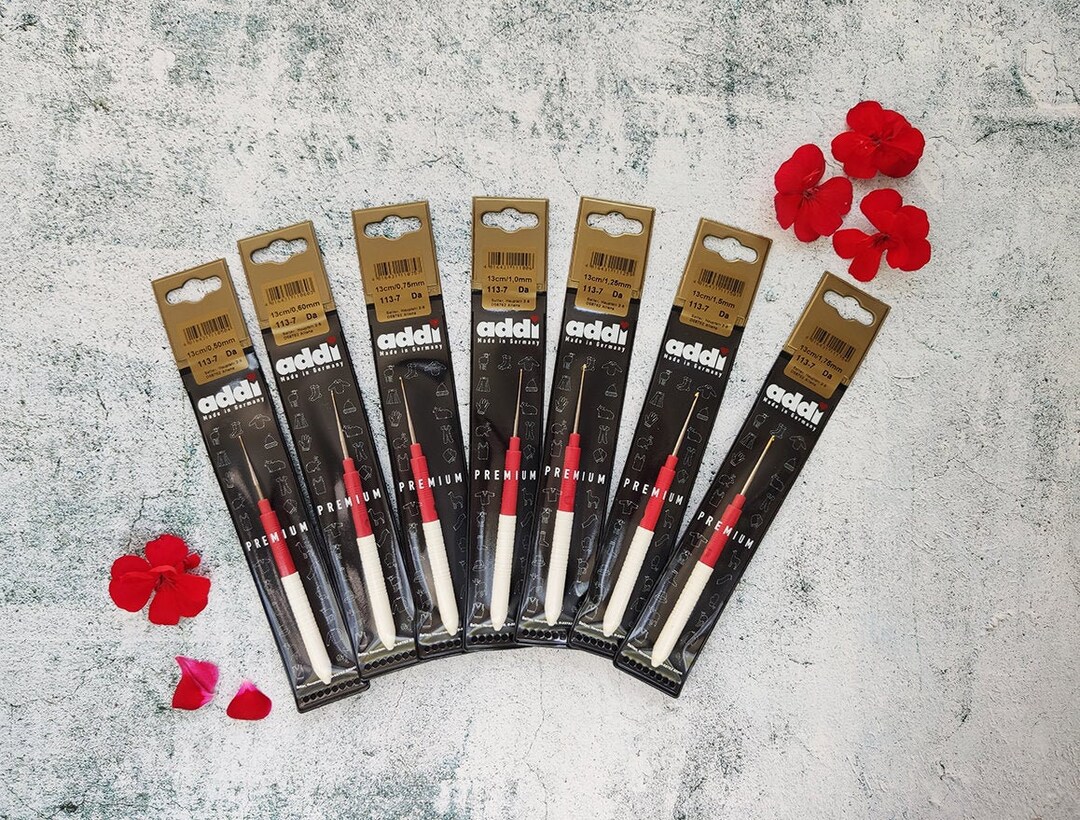 Addi Crochet Hooks With Handle,for Fine Yarns - Etsy