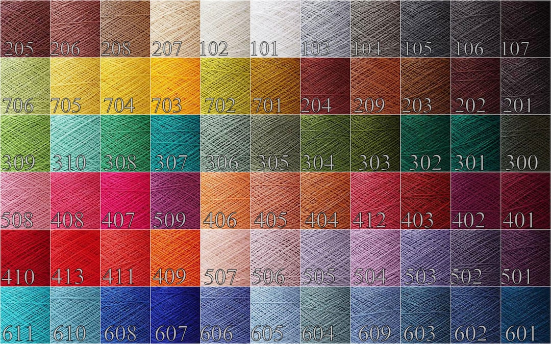 Linen Thread 200 Gram / 7oz. Choose Any Color - Lace Weight Linen Yarn ...