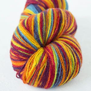 Rainbow Gradient Wool Artistic Yarn for Knitting, Crochet, Aade Long 8/ ...