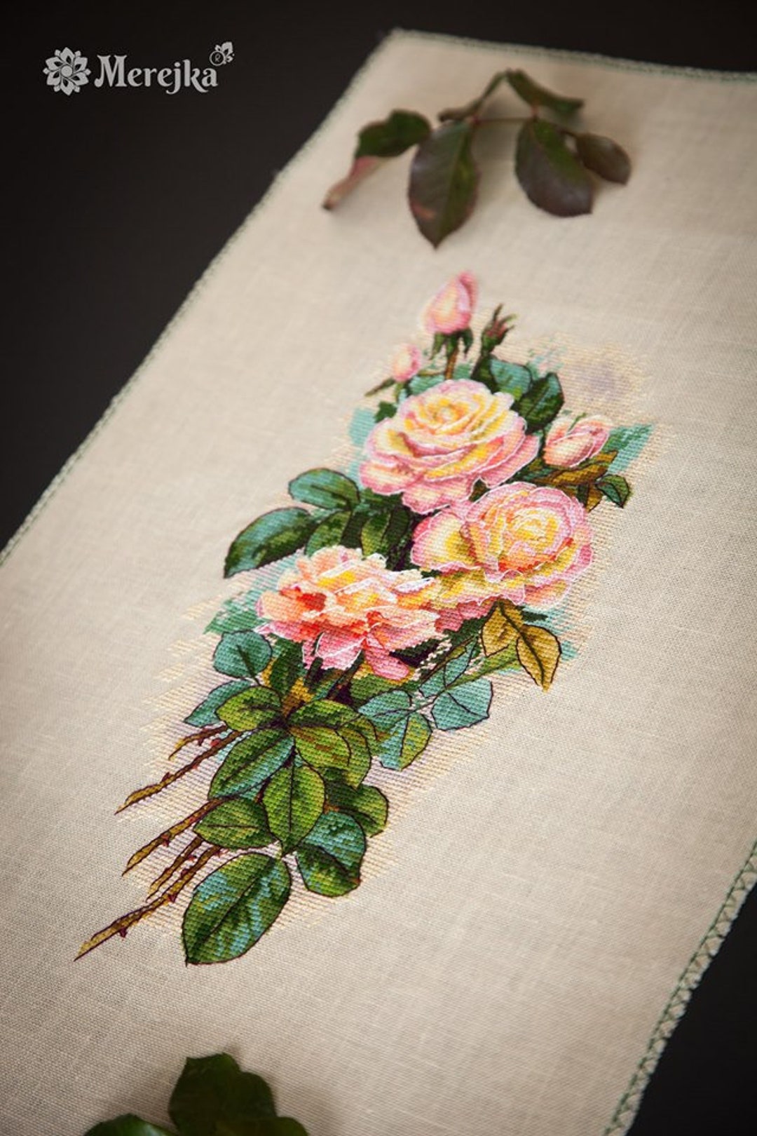 Roses Counted Cross Stitch Kit by Merejka K-67 - Cross Stitch KIT With ...