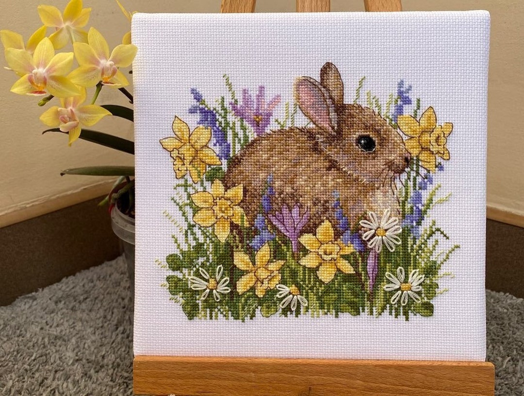 Little Rabbit - Cross Stitch Kit by Merejka K225 - Etsy