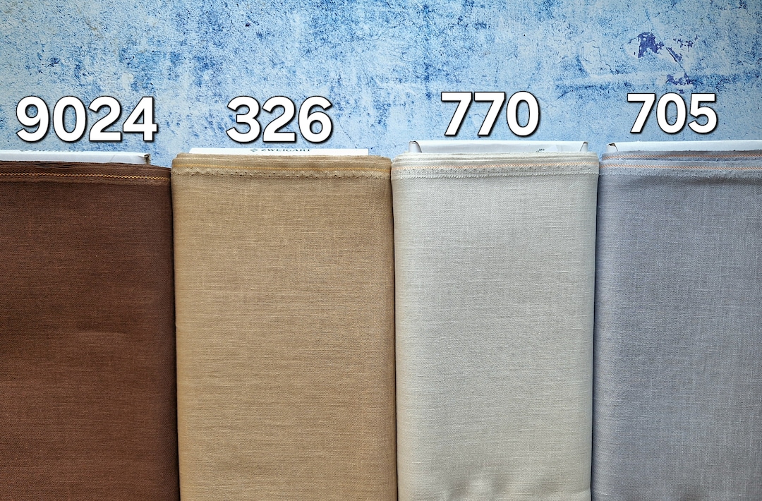 Zweigart Belfast Linen * 32ct Evenweave * Colors - 9024, 326, 770, 705 ...