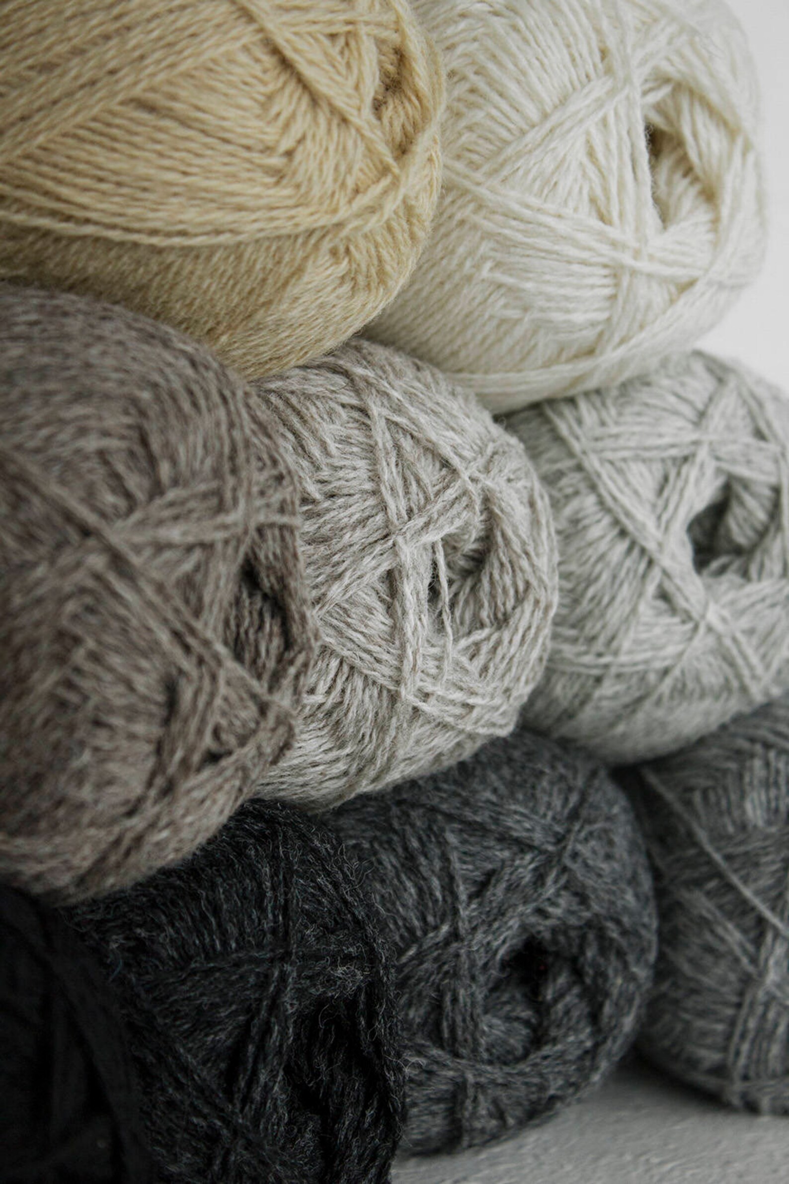 Wool Yarn for Knitting Crochet-100% Natural Wool Yarn Set in | Etsy