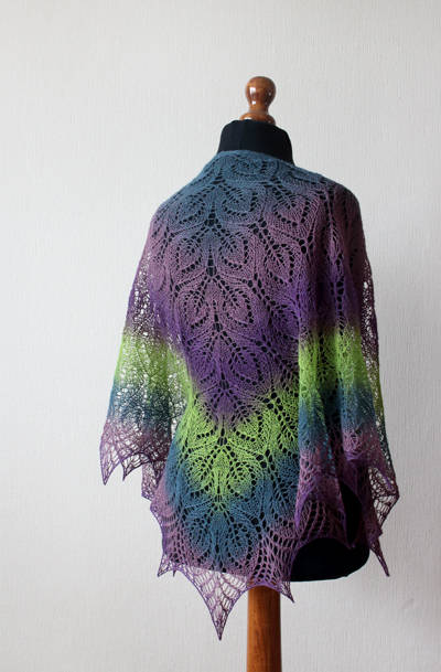 Knitting Art Wool Pink Purple Colors, Longstriped Artistic Wool. Aade ...