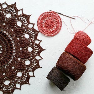 Size 20 Crochet Thread Set, Linen Thread Set in 8 Harvest Colors - Etsy
