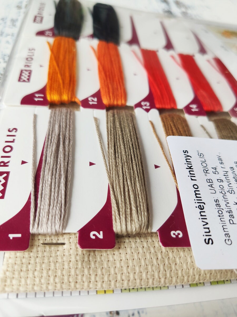 Rooster counted cross stitch Riolis 1479 with cotton threads | Etsy