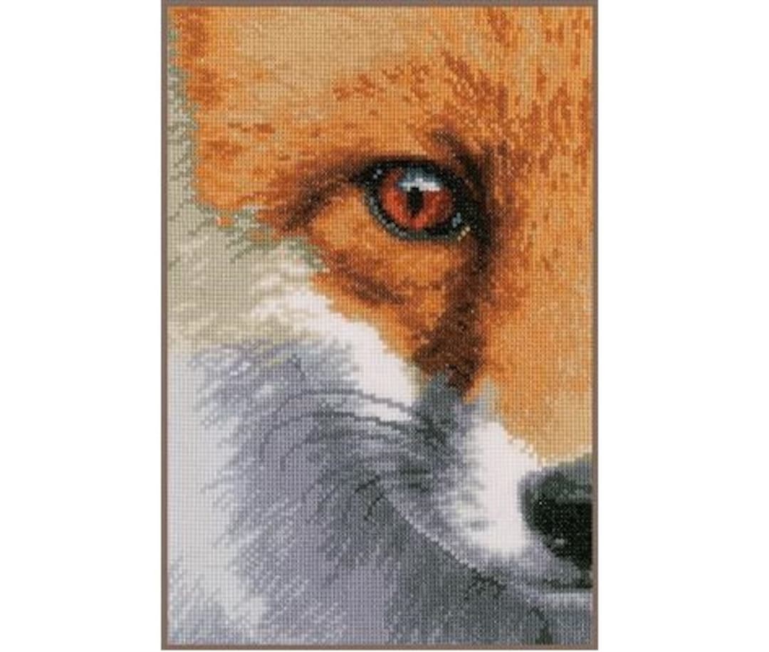 Counted Cross Stitch Kit - Fox by Lanarte - Etsy