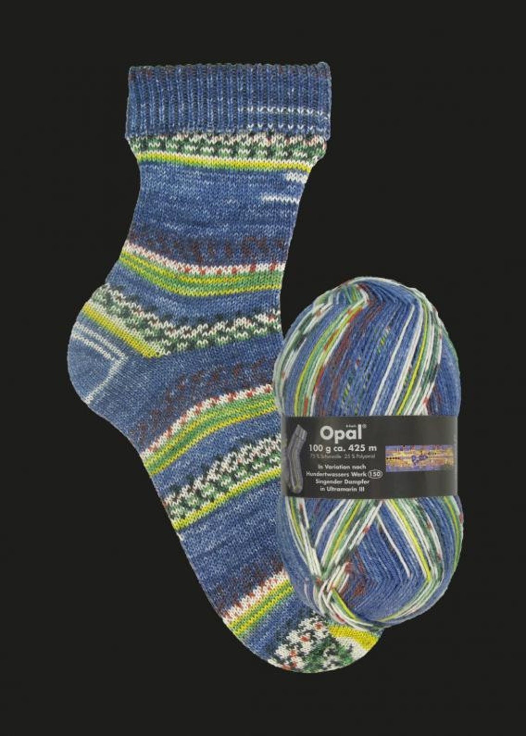Opal 4 Ply Sock Yarn Opal Hundertwasser 1437 - Etsy