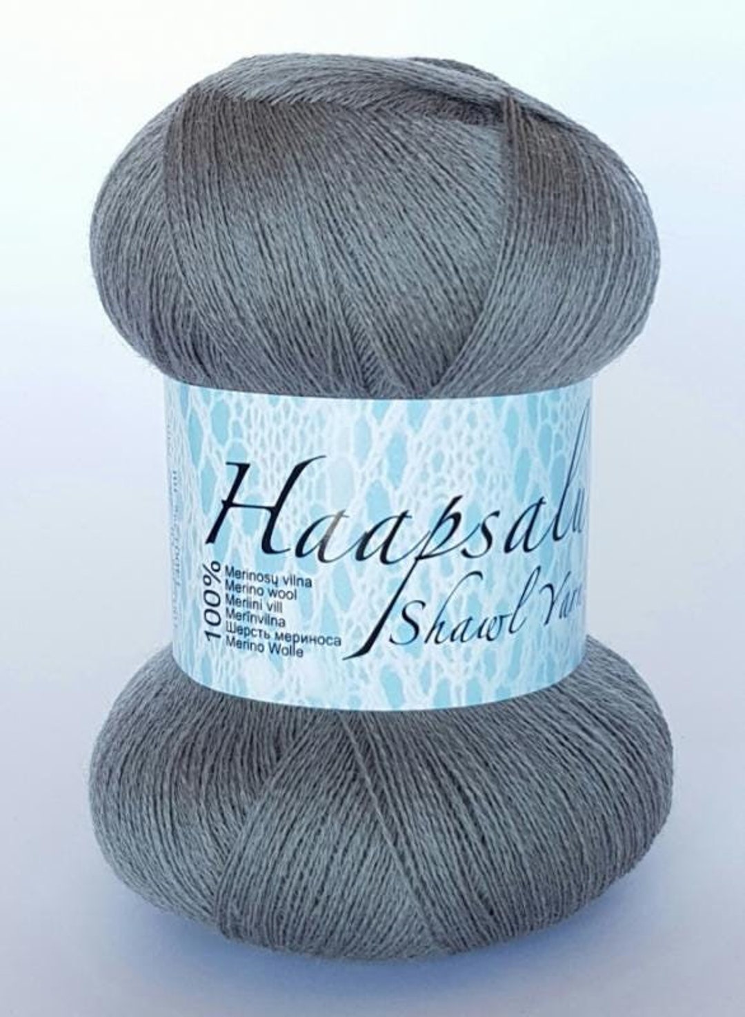 Cobweb Grey Color Merino Wool Yarn - Haapsalu Shawl Yarn - Etsy