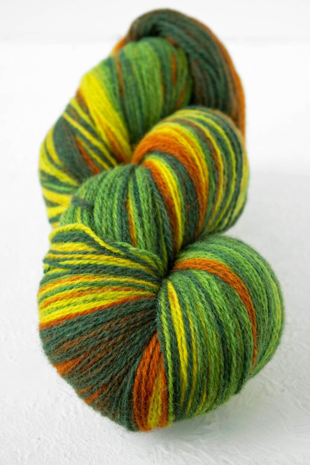 Gradient Aade Long Artistic Wool, Yarn for Knitting, Crochet. Green ...