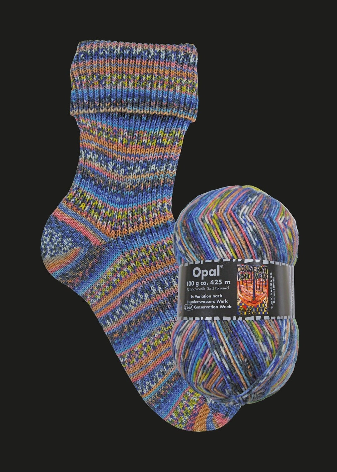 Opal 4 Ply Sock Yarn Opal Hundertwasser 3201 - Etsy