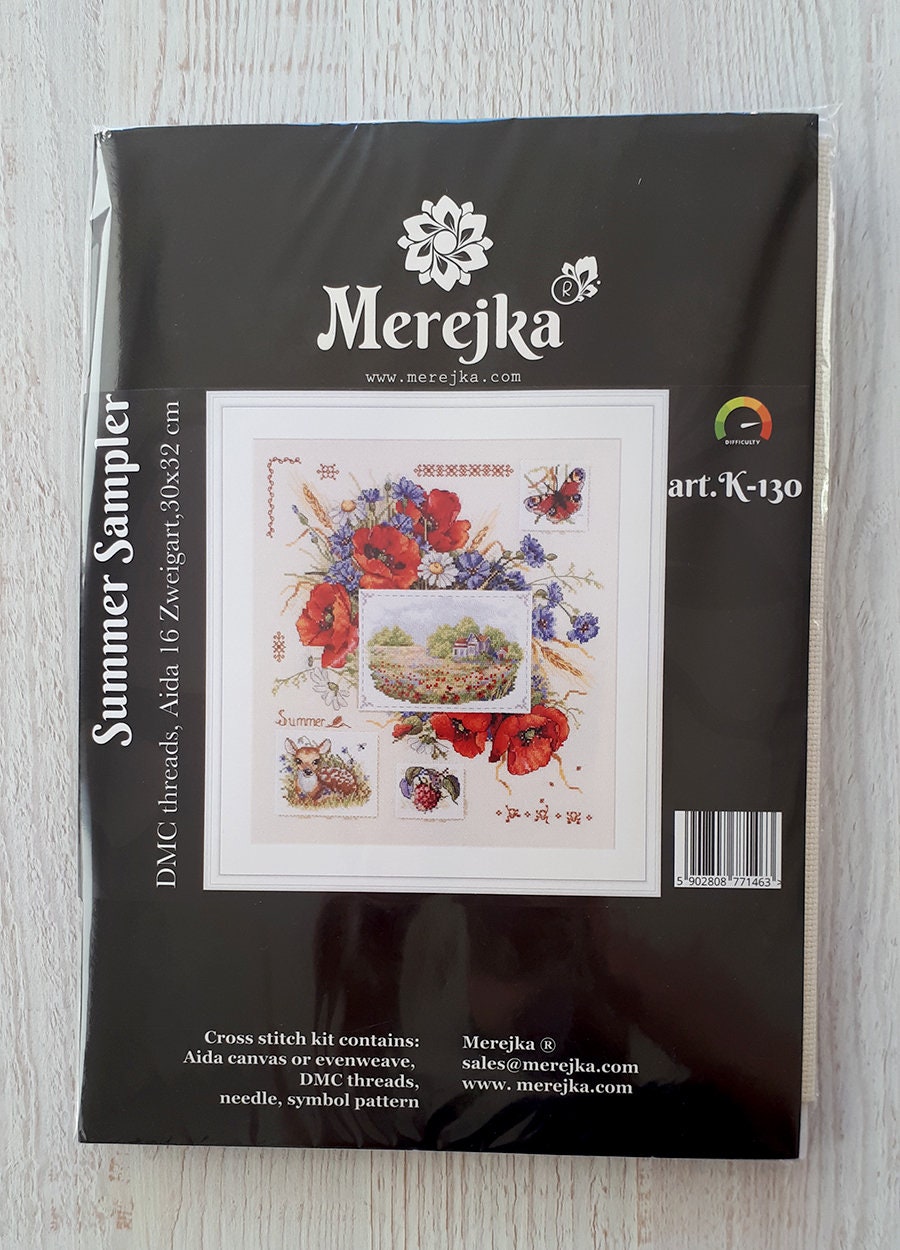 Merejka Cross Stitch Kit Summer Sampler K-130 - Etsy