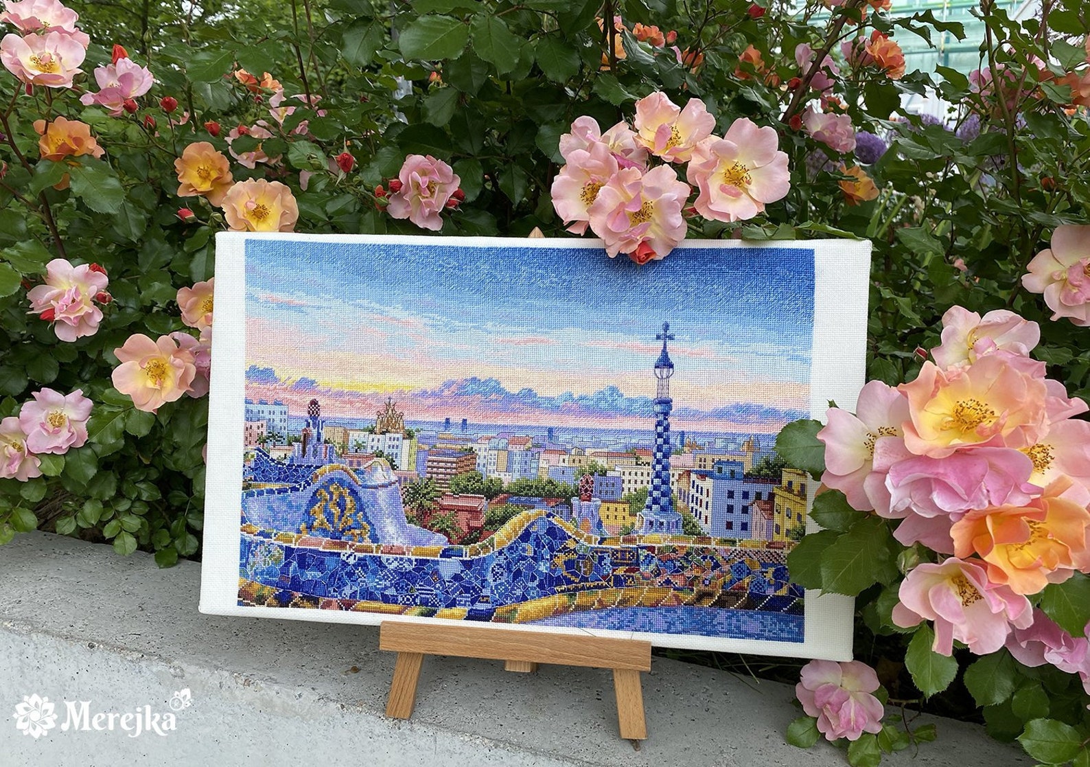 Barcelona. Park Güell Merejka Counted Cross Stitch Kit K199 - Etsy