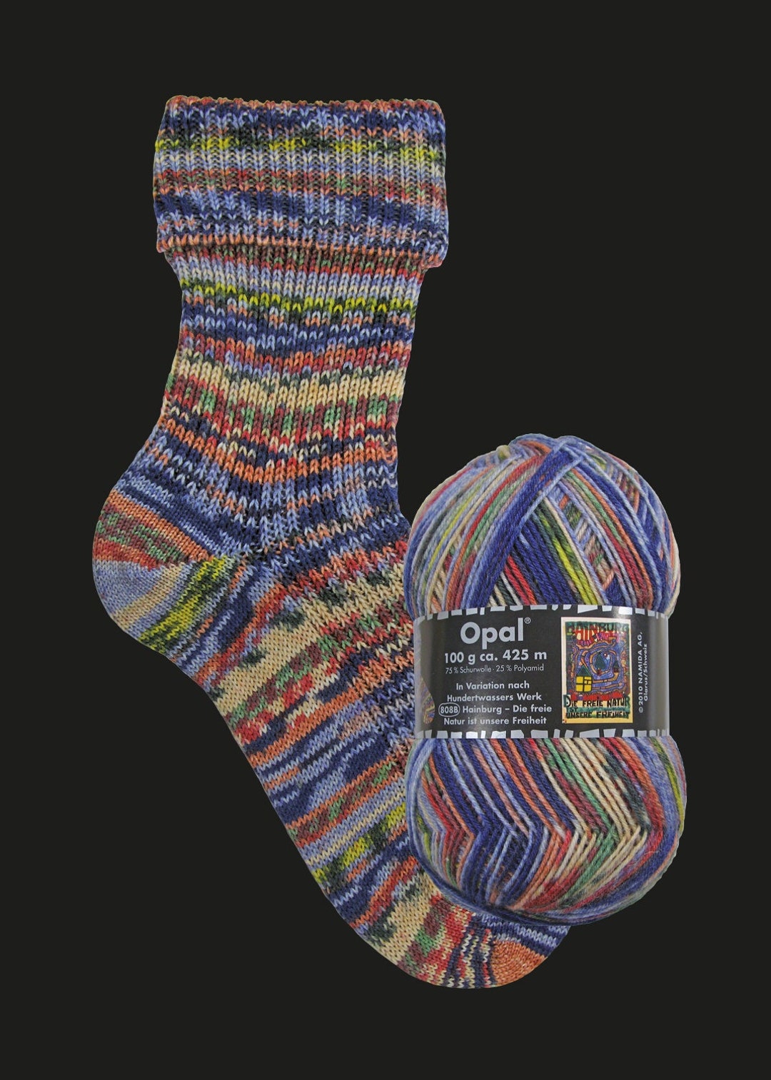 Opal 4 Ply Sock Yarn Opal Hundertwasser 3204 - Etsy