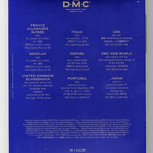 DMC Color Chart With Real Thread Samples - Etsy