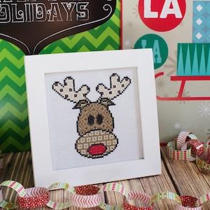 Rudolph Cross Stitch Pattern .PDF - Instant Download - Etsy